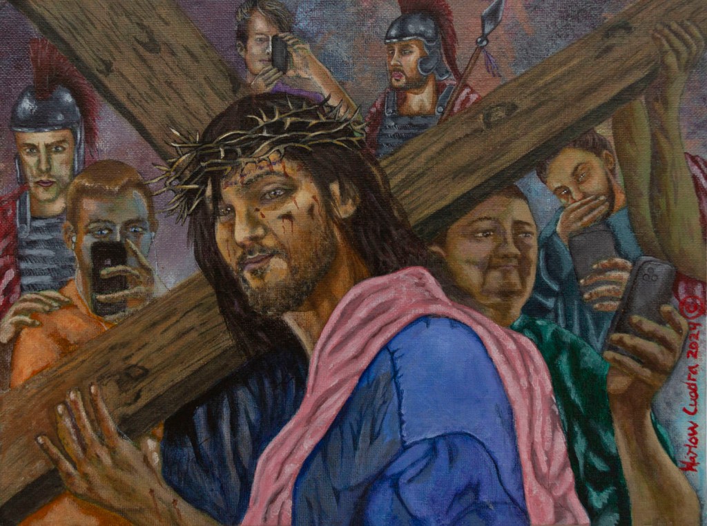 Christ Leaving Jerusalem by Harlow Cuadra - Creative Resistance: Let's ...